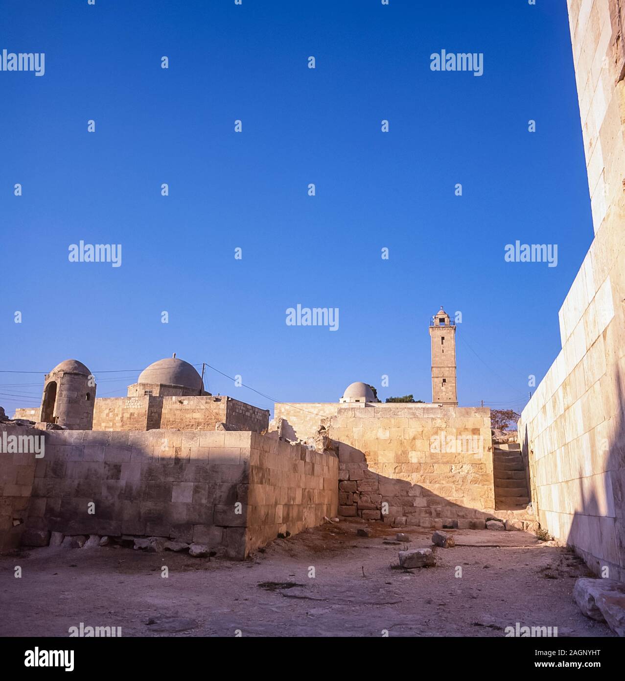 Syria. The interior of the fortified town within the grounds of the ...