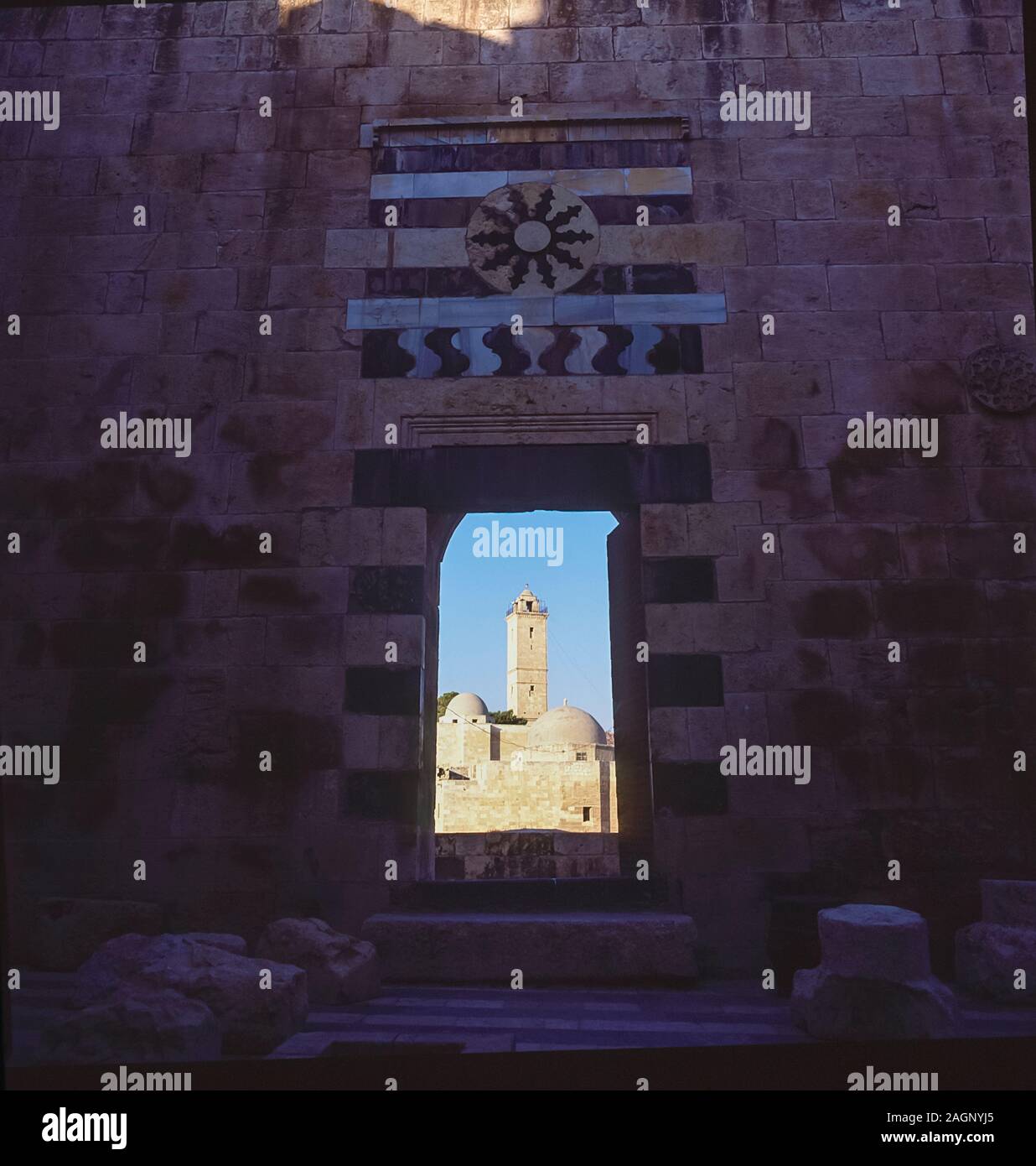 Syria. The formidable Citadel Fortress that overlooks and dominates ...