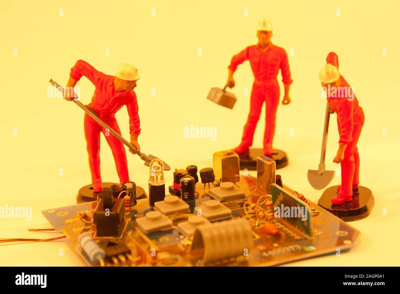 Electronic components assemble hi-res stock photography and images - Alamy