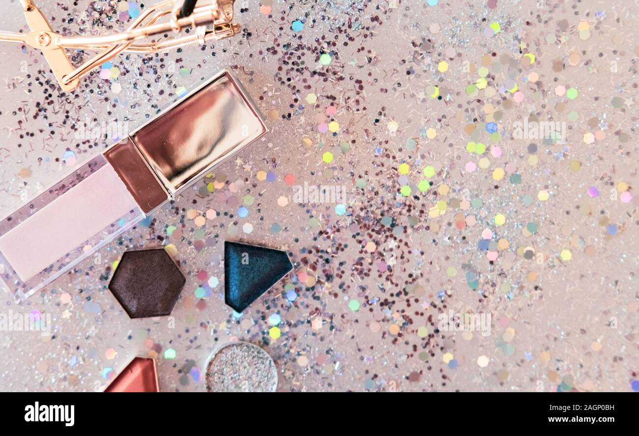 Assorted cosmetic products background Stock Photo - Alamy