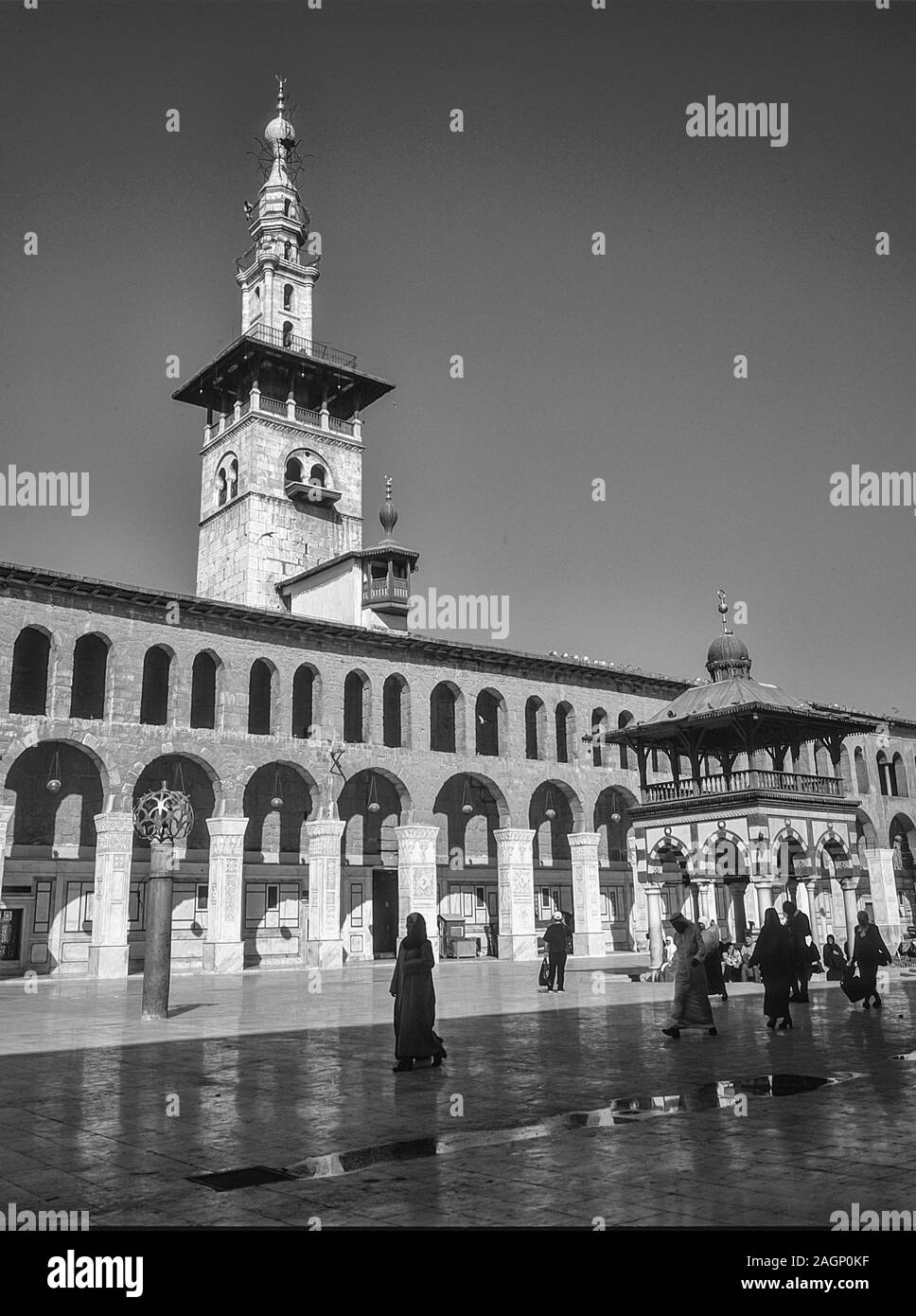 Syria. The internal courtyard at the superlative Omayyad Mosque one of ...