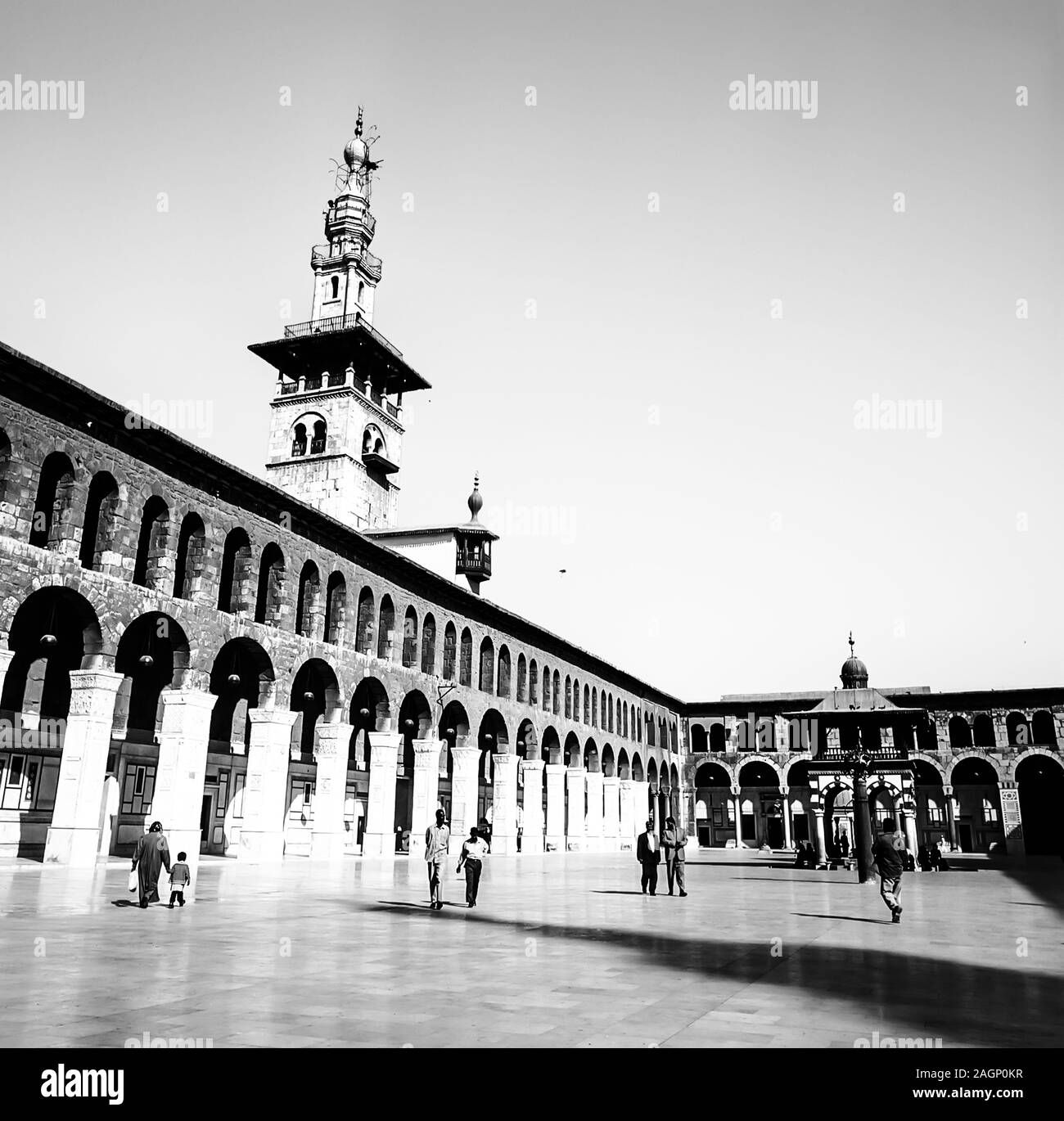 Syria. The internal courtyard at the superlative Omayyad Mosque one of ...