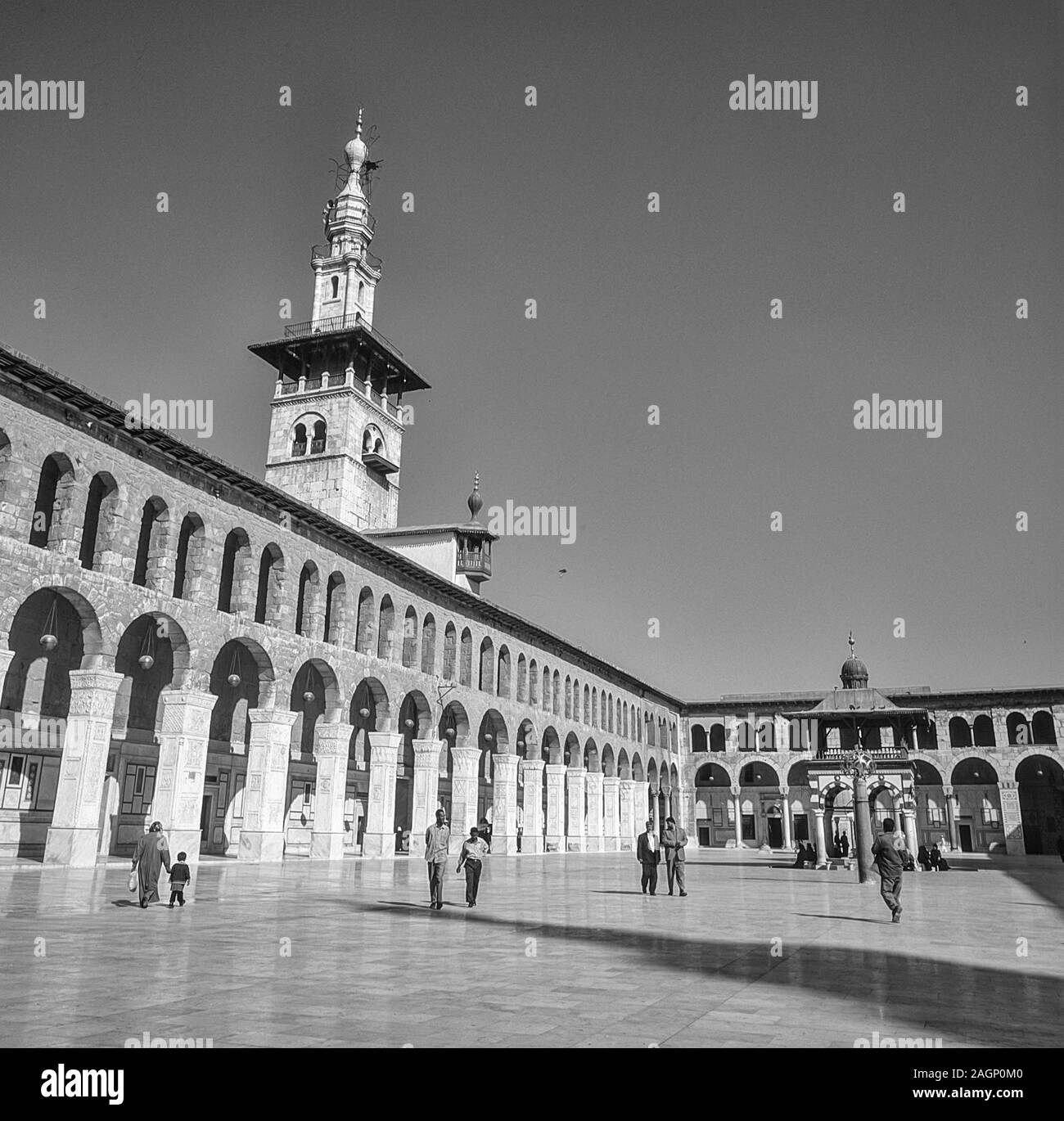 Syria. The internal courtyard at the superlative Omayyad Mosque one of ...