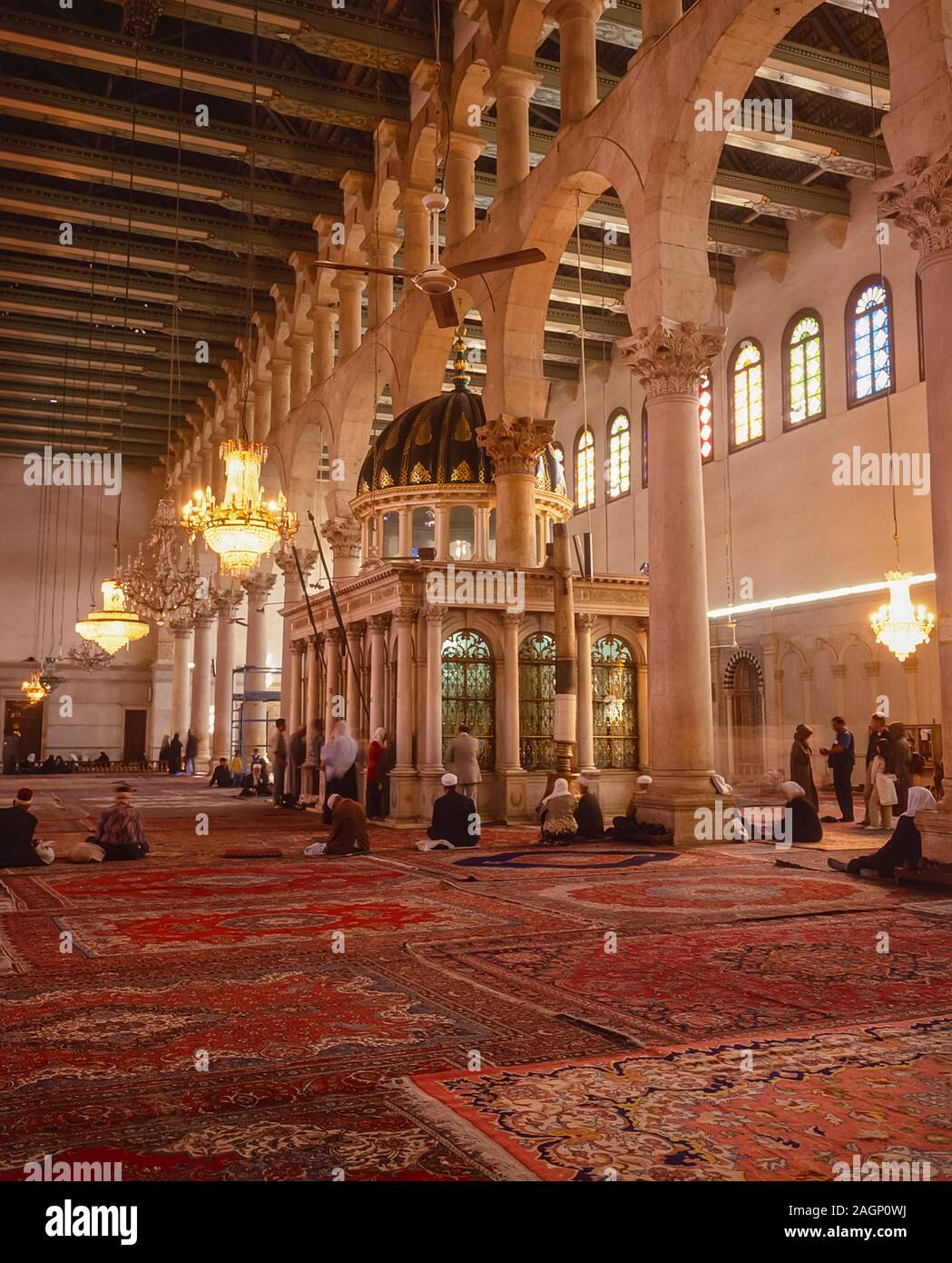 Syria. The superlative Omayyad Mosque one of the most historical famous ...