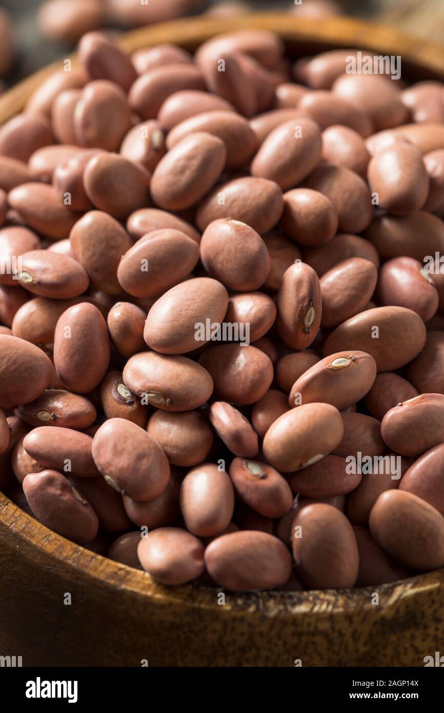 Raw Organic Dry Pink Beans in a Bowl Stock Photo - Alamy