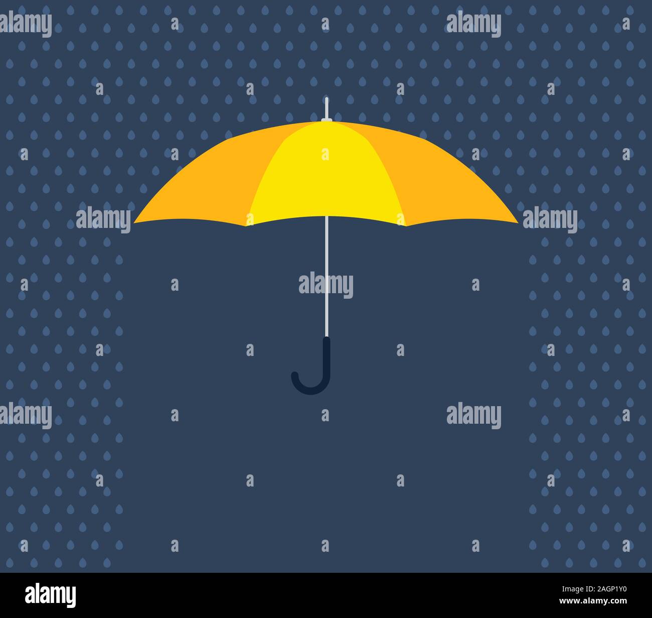 Yellow umbrella Stock Vector Images - Alamy