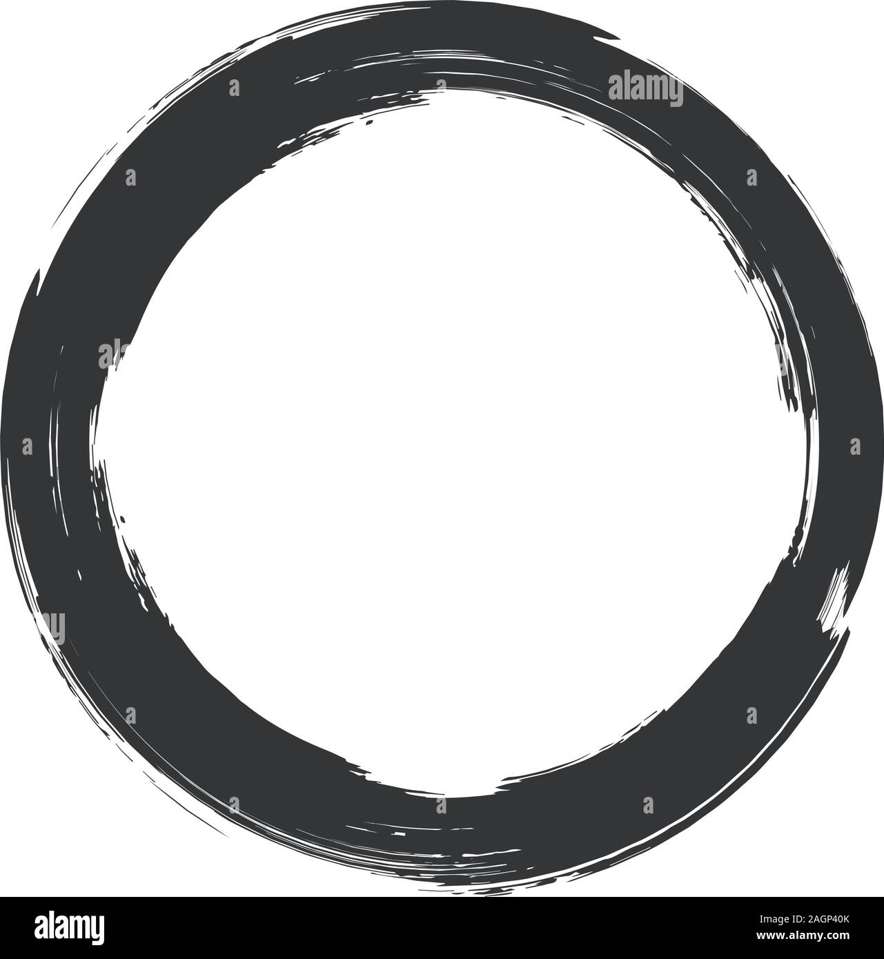 grunge round background. Isolated Vector Illustration Stock Vector ...