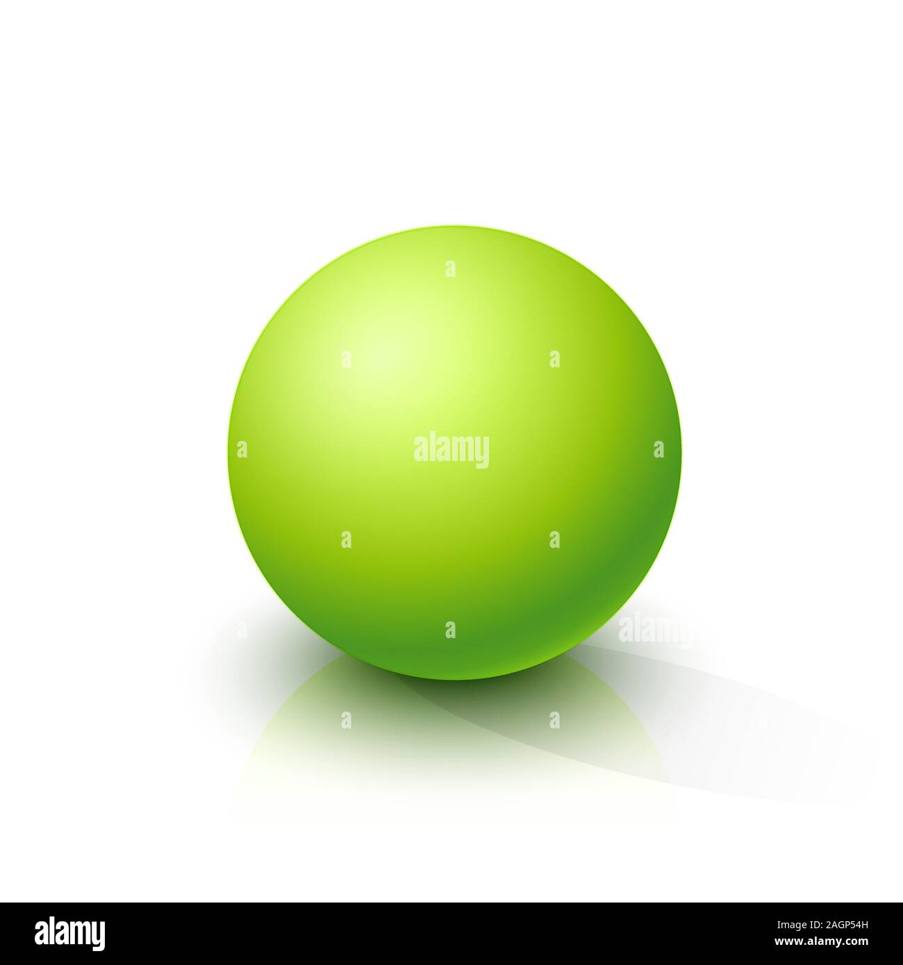 Acid green sphere on a white background. Vector illustration Stock ...