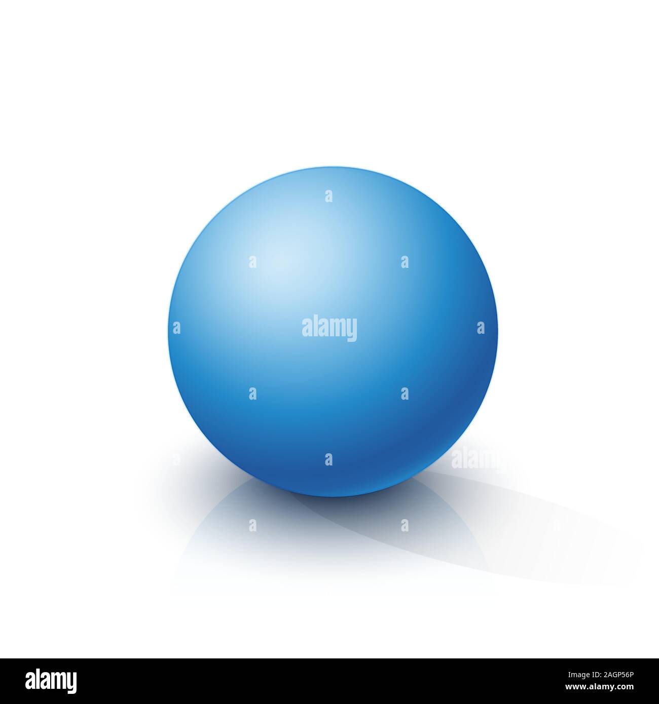 Blue sphere on a white background. Vector illustration Stock Vector ...