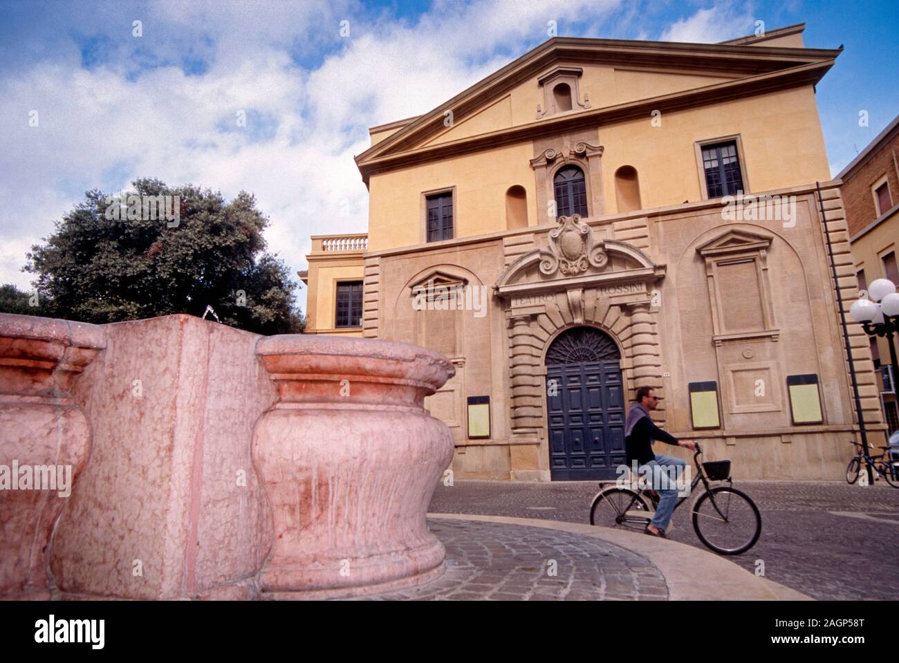 Italia, Marche, Pesaro, Teatro Rossini, Gioacchino Rossini Theatre ...