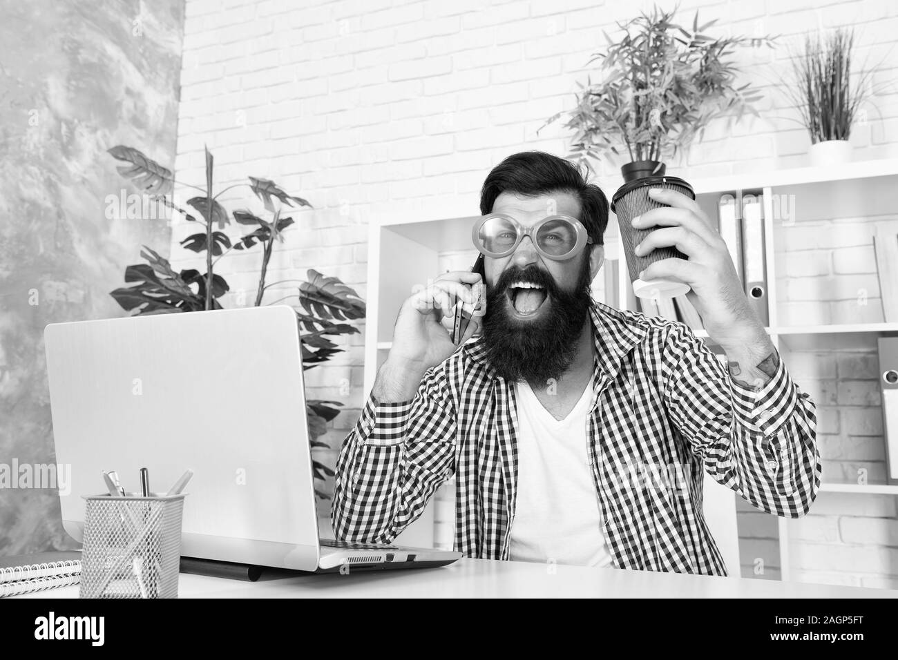 Crazy ceo Black and White Stock Photos & Images - Alamy