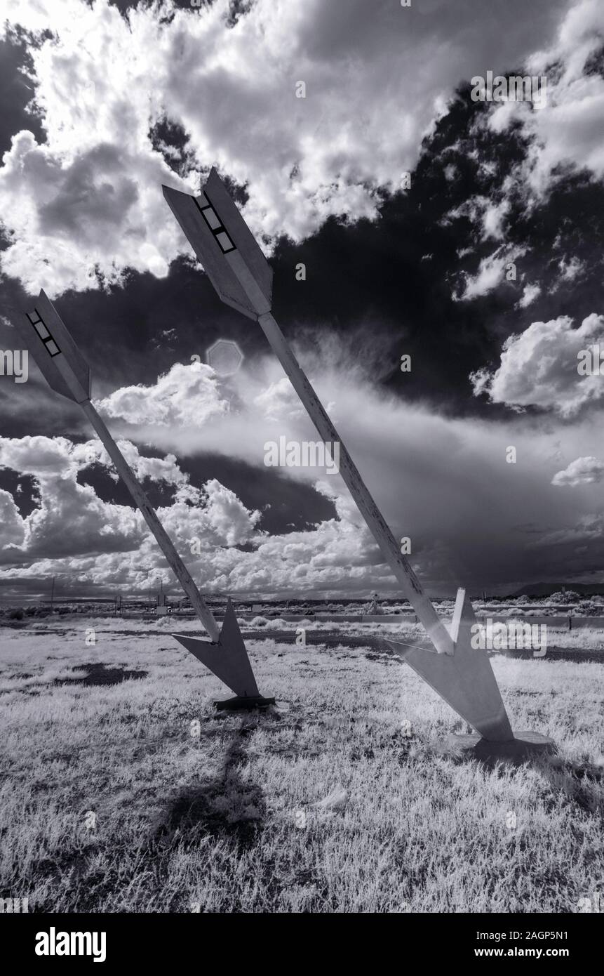 Twin Arrows on Route 66, Arizona Stock Photo - Alamy