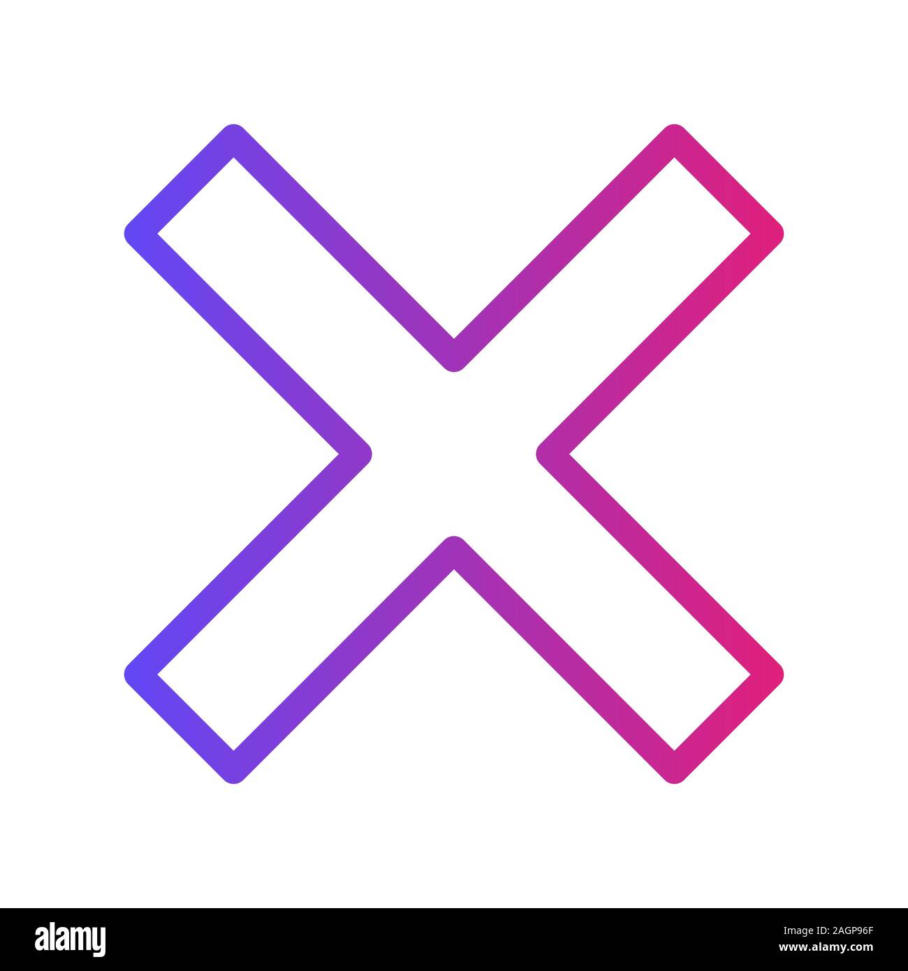 Cancel line Cut Out Stock Images & Pictures - Alamy