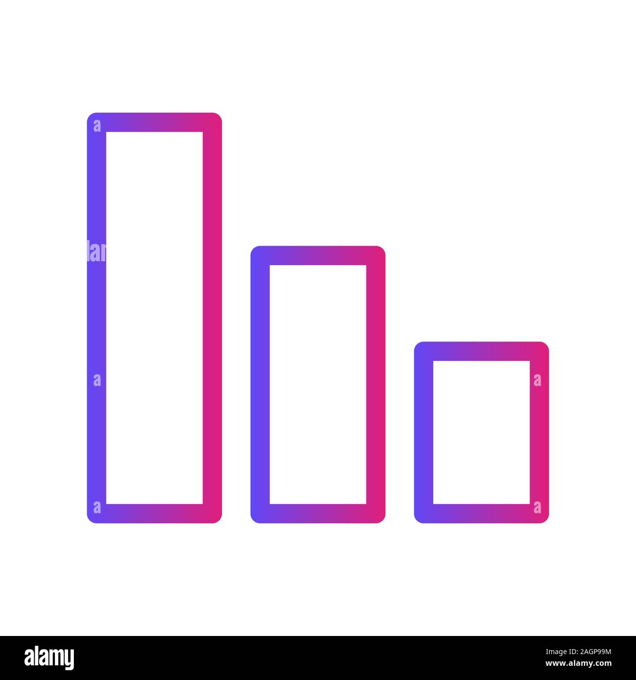 Signal Icon With White Background Stock Photo - Alamy