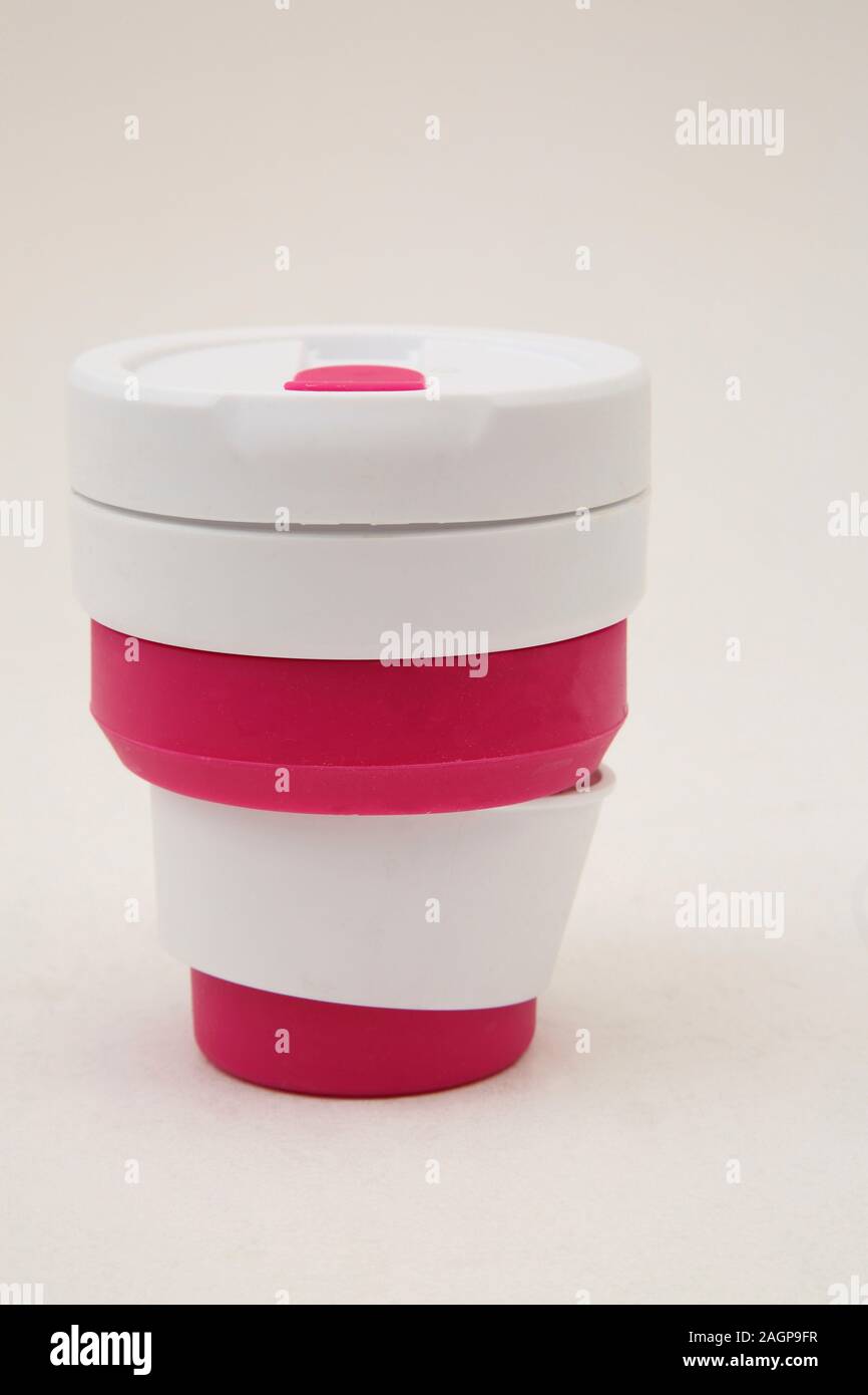Stojo Collapsible Cup made from Recyclable materials Stock Photo - Alamy