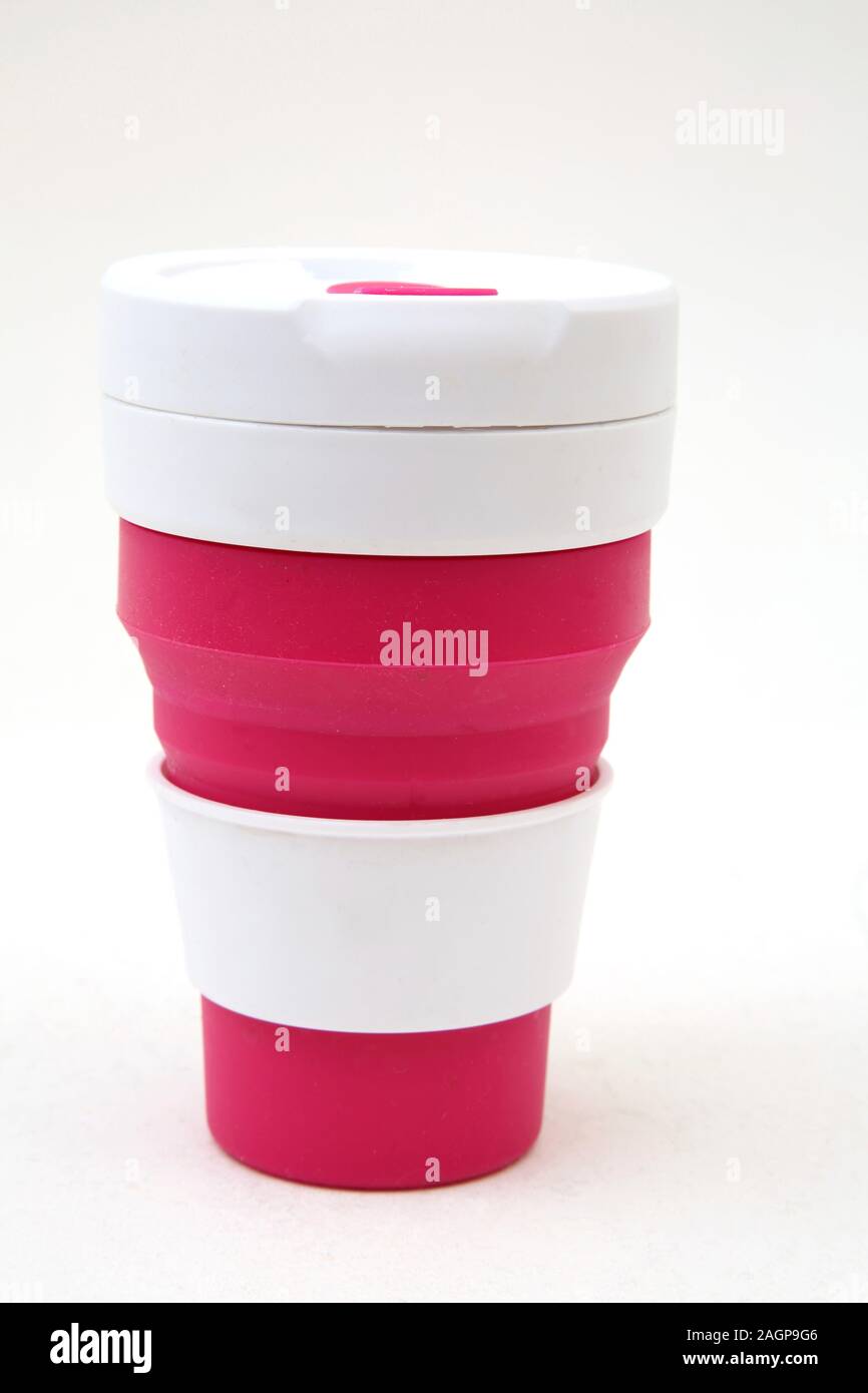 Stojo Collapsible Cup made from Recyclable materials Stock Photo - Alamy
