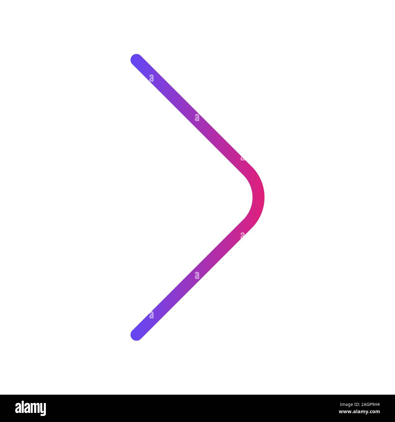 Right Arrow Icon With White Background Stock Photo - Alamy