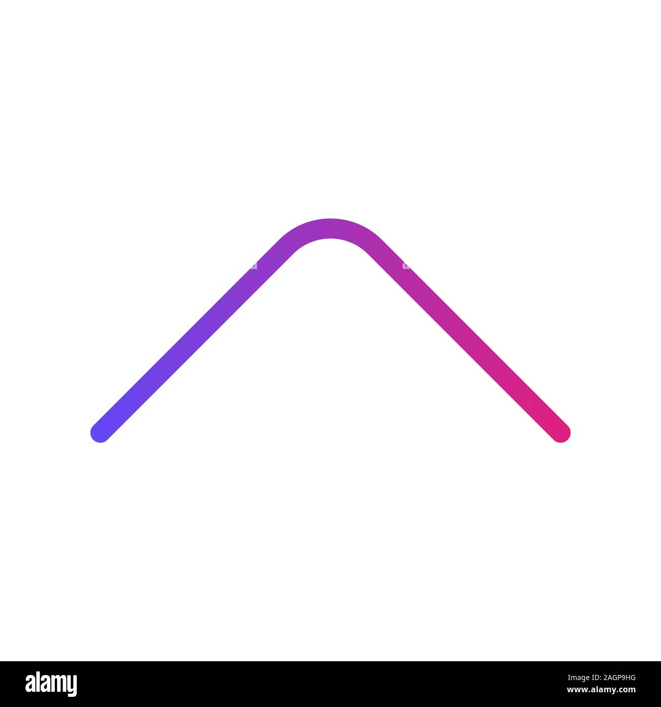 Up Arrow Icon With White Background Stock Photo - Alamy