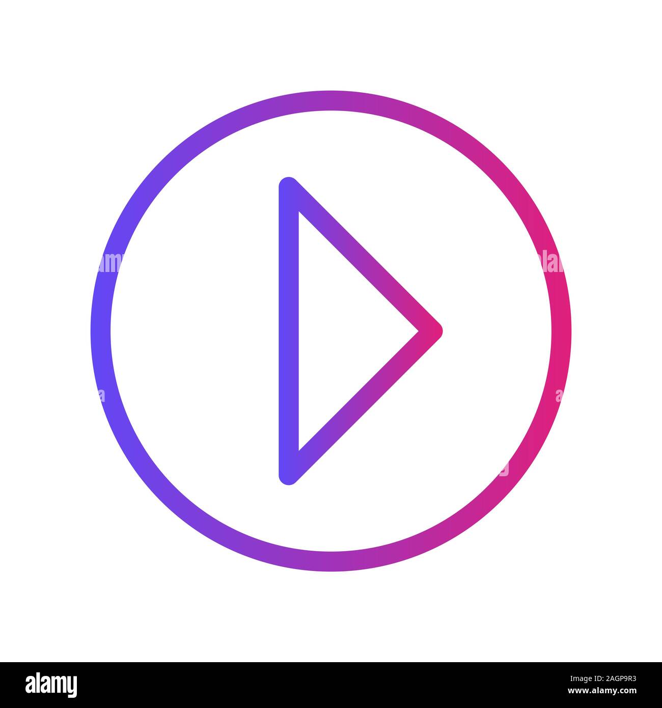 Minimalist play icon Cut Out Stock Images & Pictures - Alamy