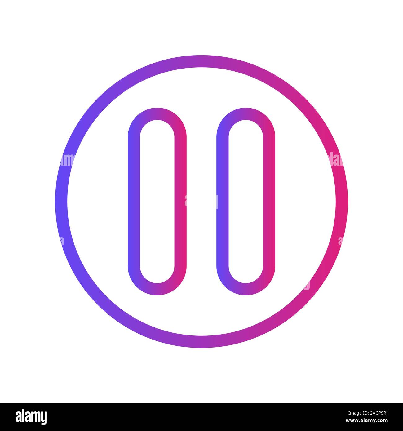 Pause symbol Cut Out Stock Images & Pictures - Alamy