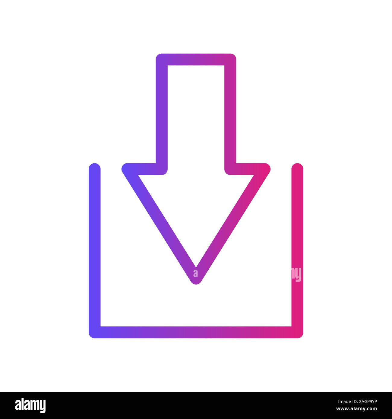 Downward arrow hi-res stock photography and images - Alamy