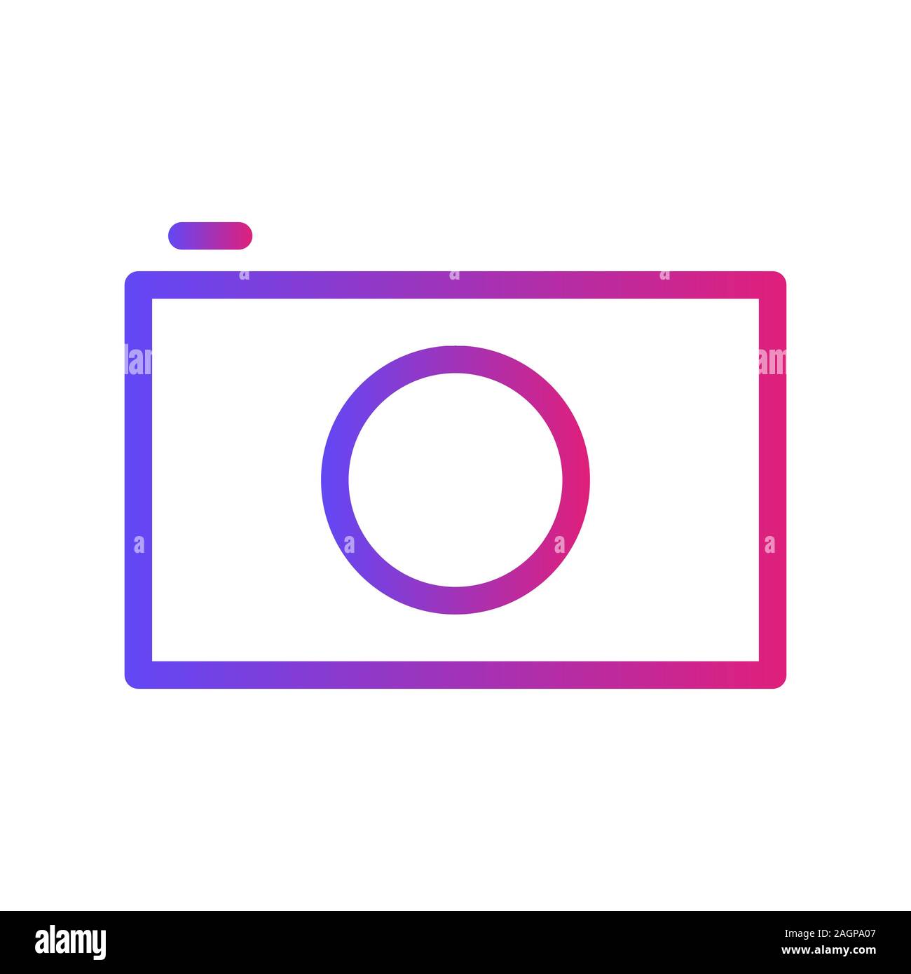 Camera Icon With White Background Stock Photo - Alamy