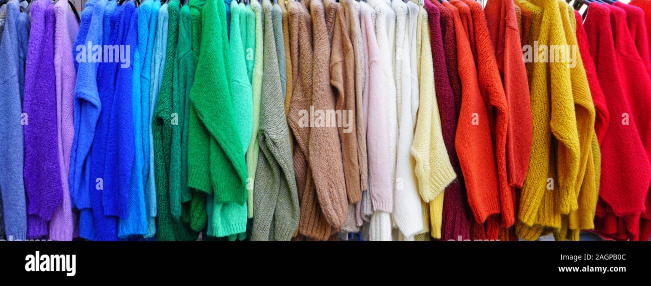 Sweaters display hi-res stock photography and images - Alamy