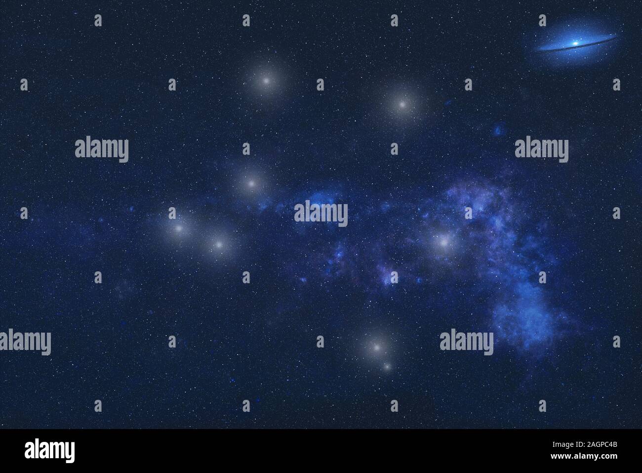 Libra Constellation stars in outer space. Zodiac Sign Libra Stars ...