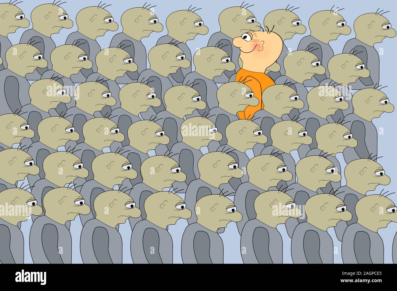 Man going their own way hi-res stock photography and images - Alamy