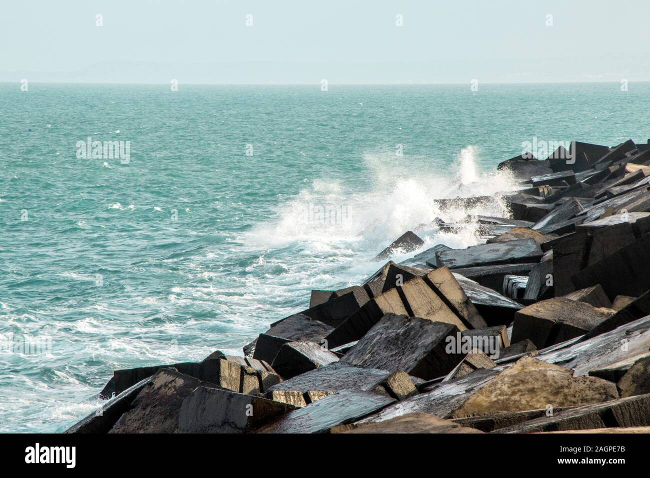 Stormy weather shore large coastal hi-res stock photography and images ...