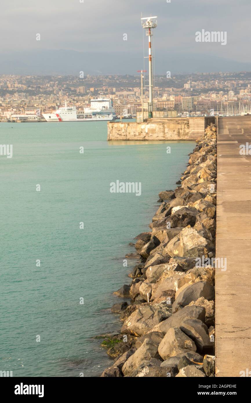 Just one of the beautiful views of the harbour in Catania, Sicily ...