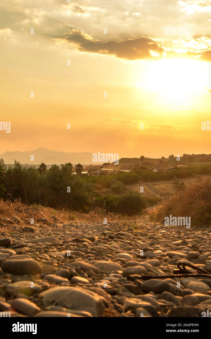 Sicilian outback sunset hi-res stock photography and images - Alamy
