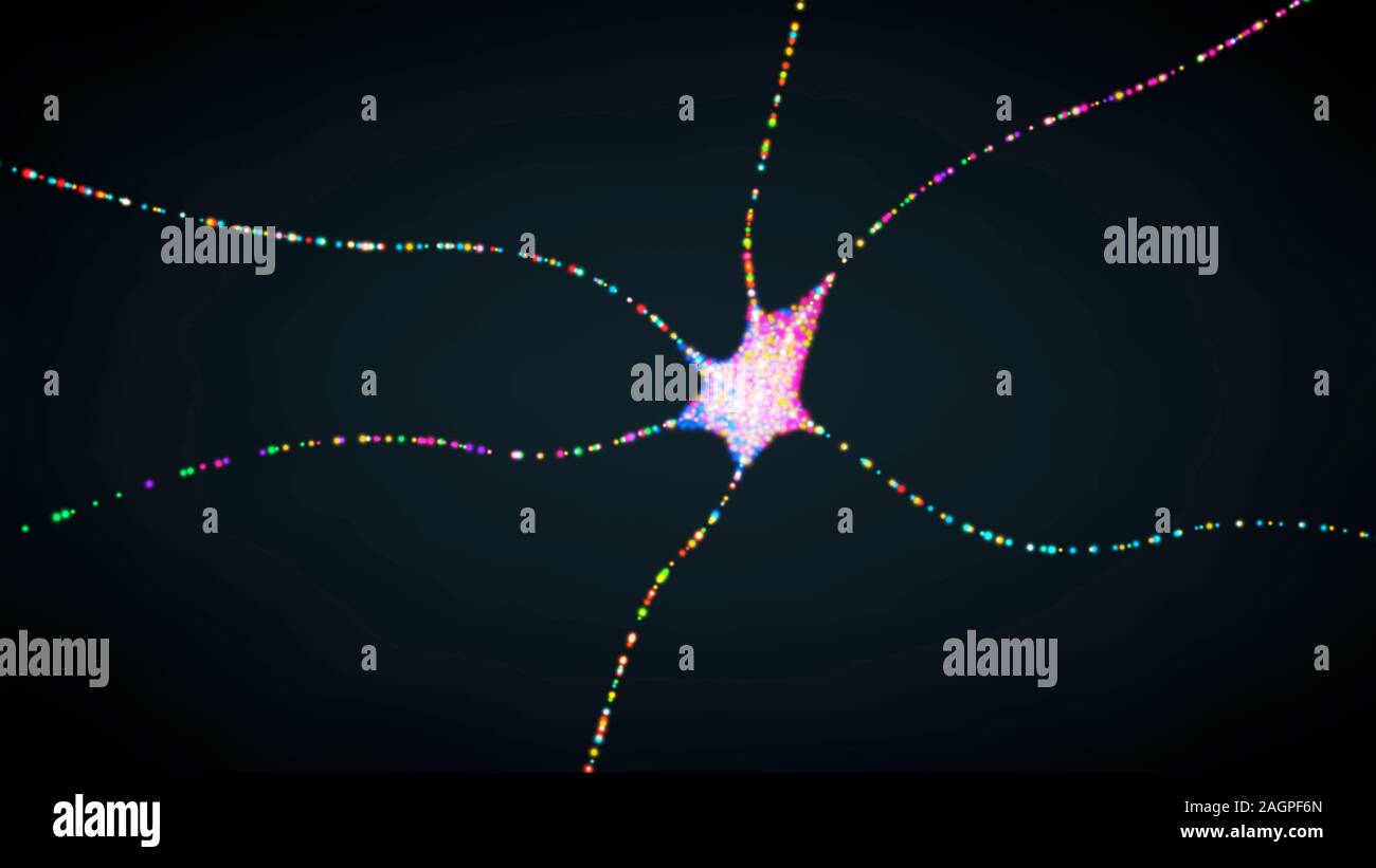 Nerve cell, illustration Stock Photo - Alamy