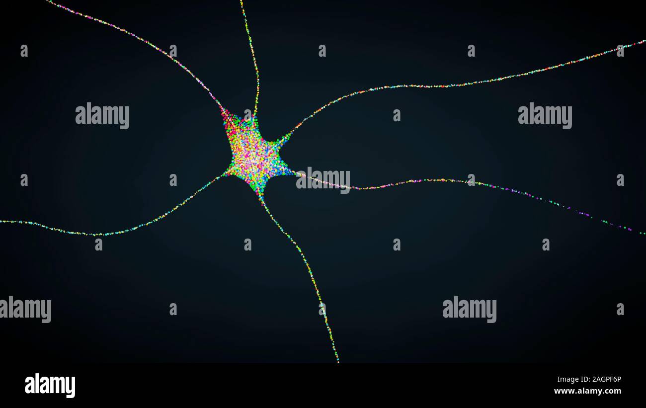 Nerve cell illustration hi-res stock photography and images - Alamy