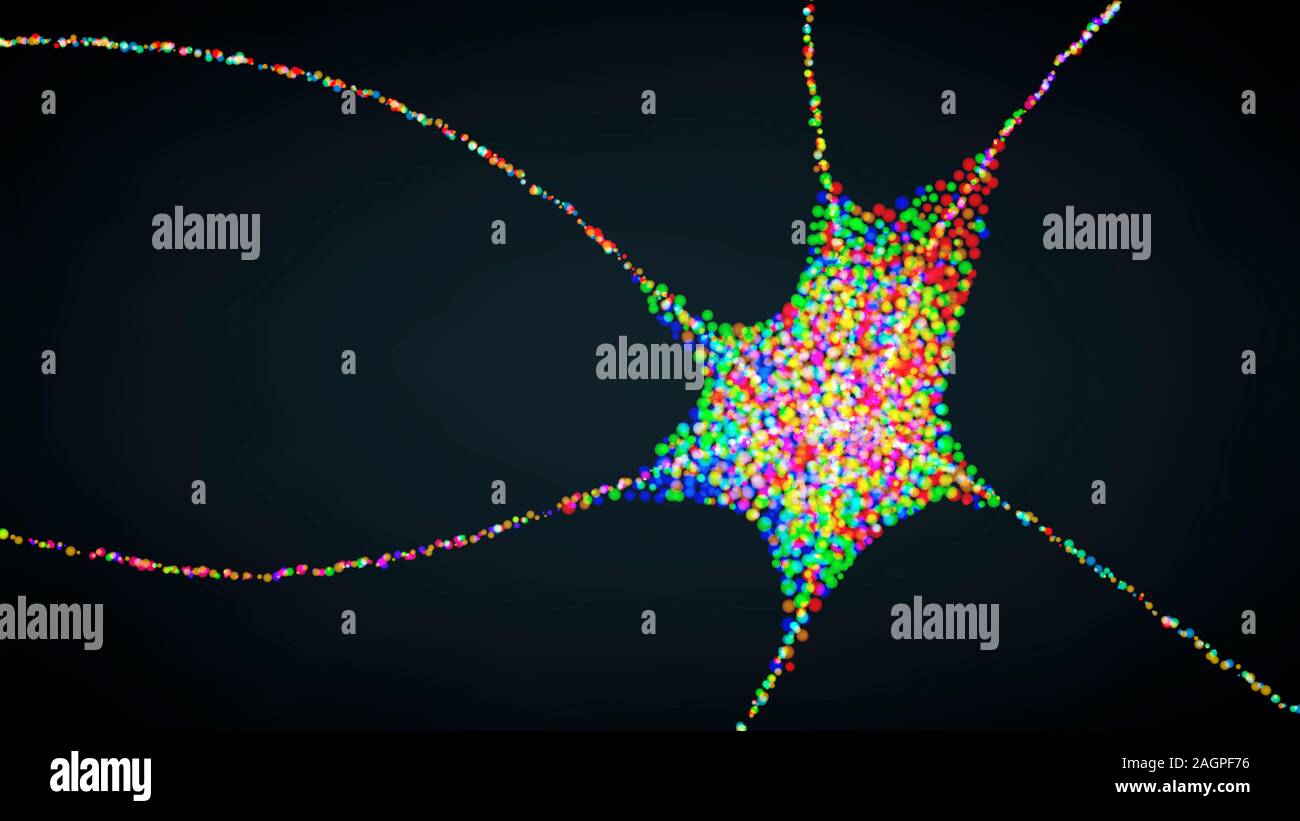Nerve cell, illustration Stock Photo - Alamy