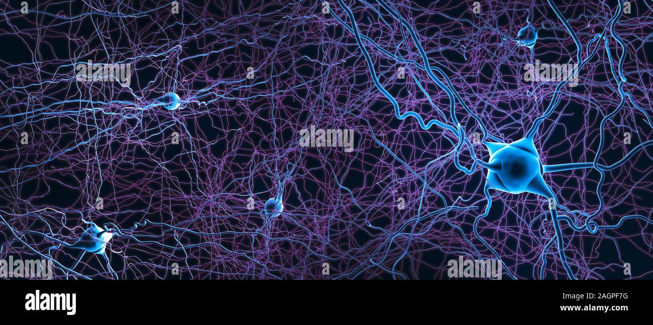 Neural network, illustration Stock Photo - Alamy
