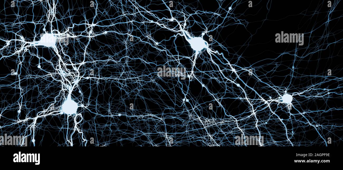 Neural network, illustration Stock Photo - Alamy