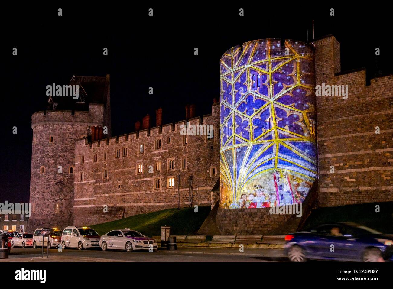Windsor Castle, Garter Tower Projection, Windsor, Berkshire, England ...