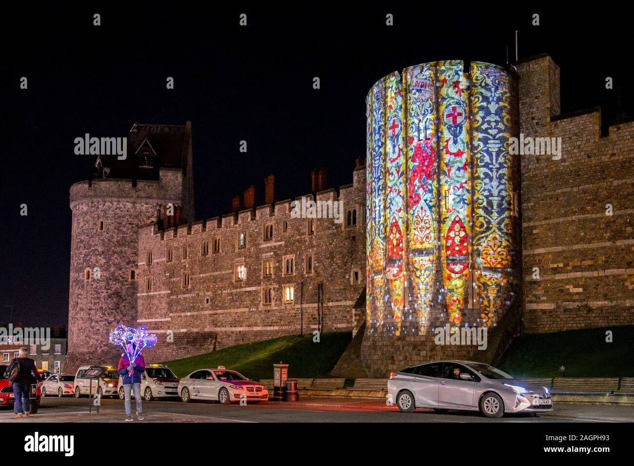 Windsor Castle, Garter Tower Projection, Windsor, Berkshire, England ...