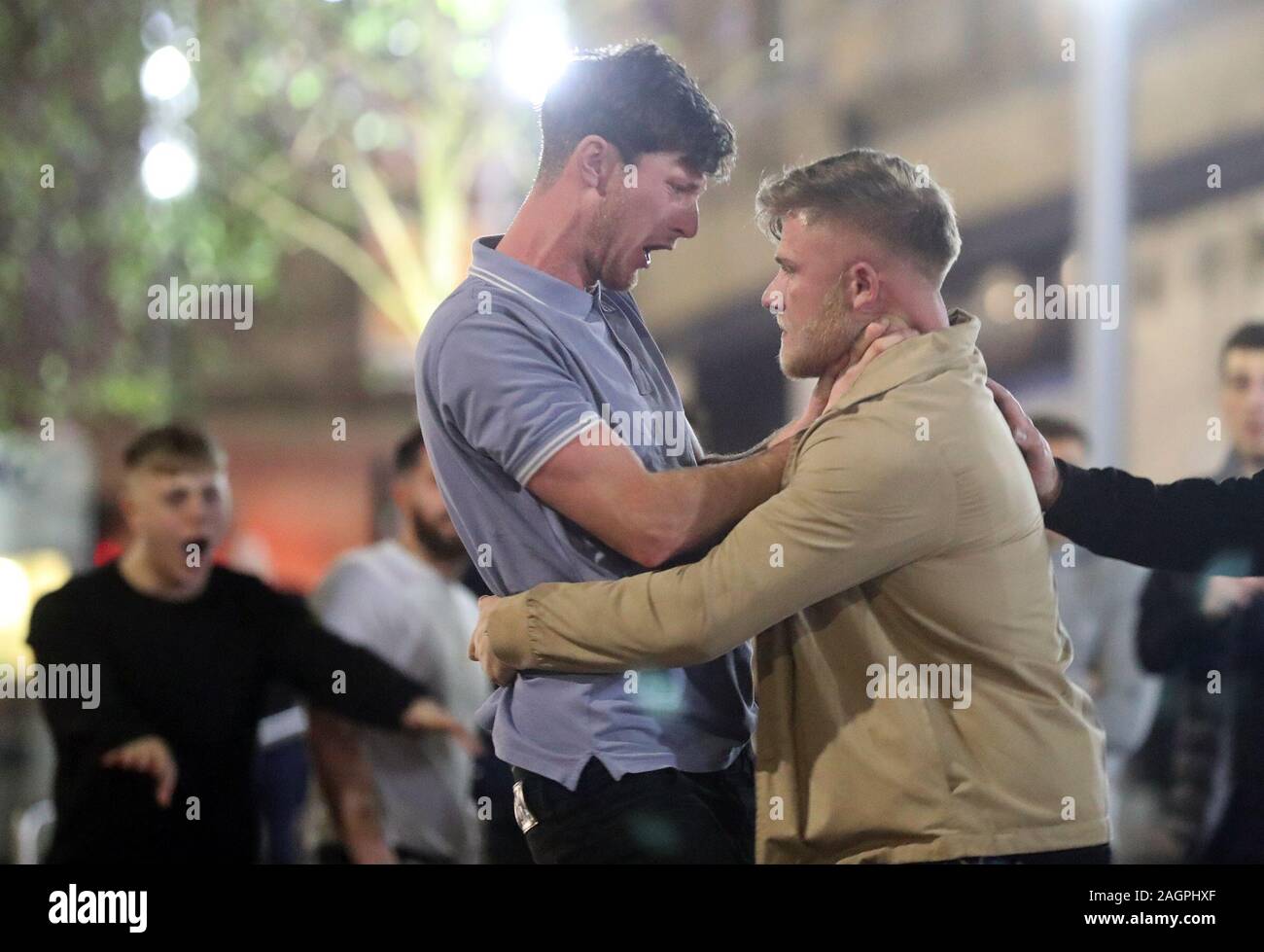 Revellers in Newcastle on the last Friday before Christmas Stock Photo ...