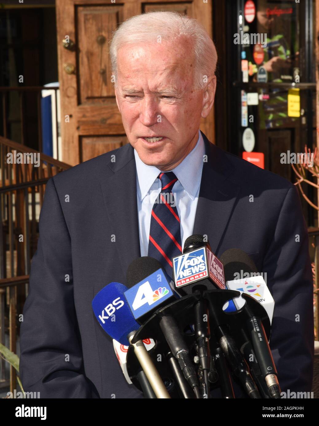 Los Angeles, United States. 20th Dec, 2019. Former Vice President Joe ...