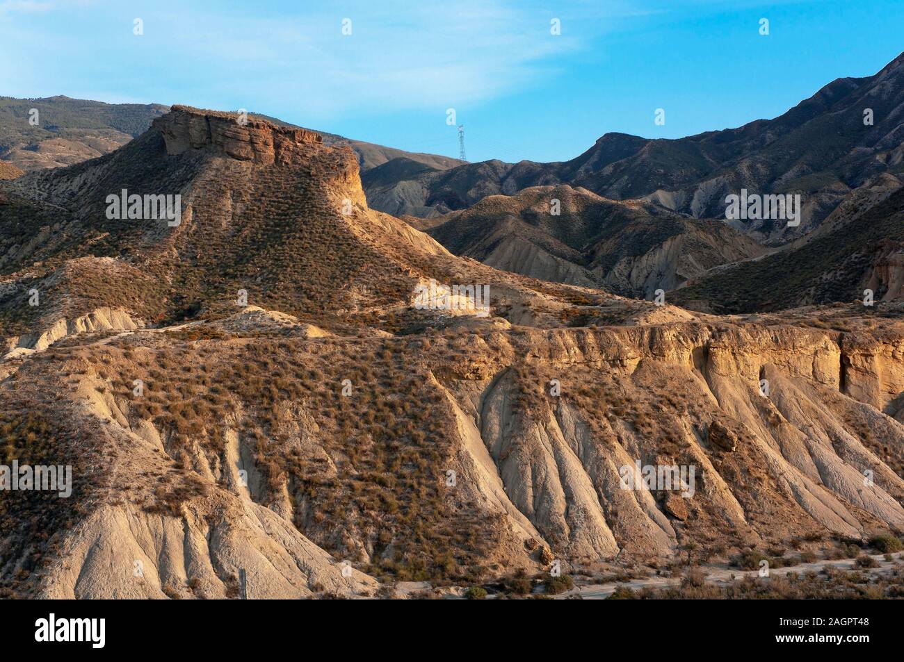 Natural Spot Tabernas Desert, Almeria province, Region of Andalusia ...