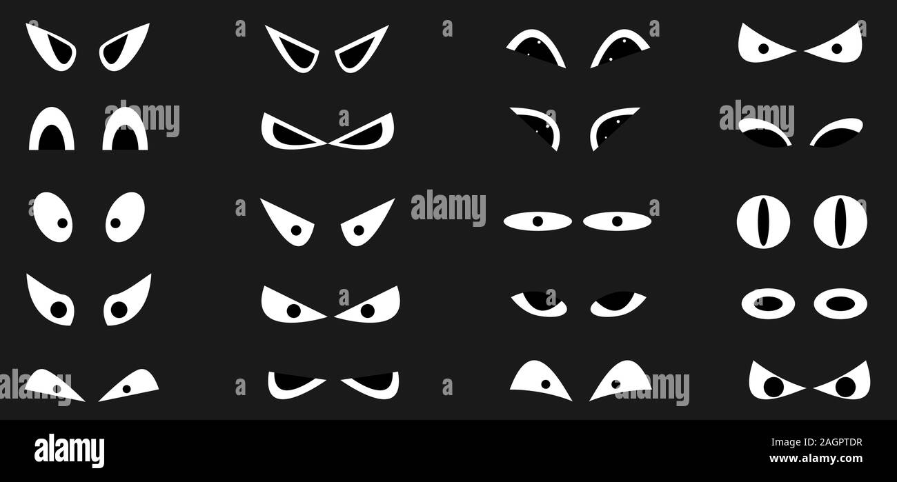 Angry Cartoon Eyes Vectors Stock Photos & Angry Cartoon Eyes Vectors ...