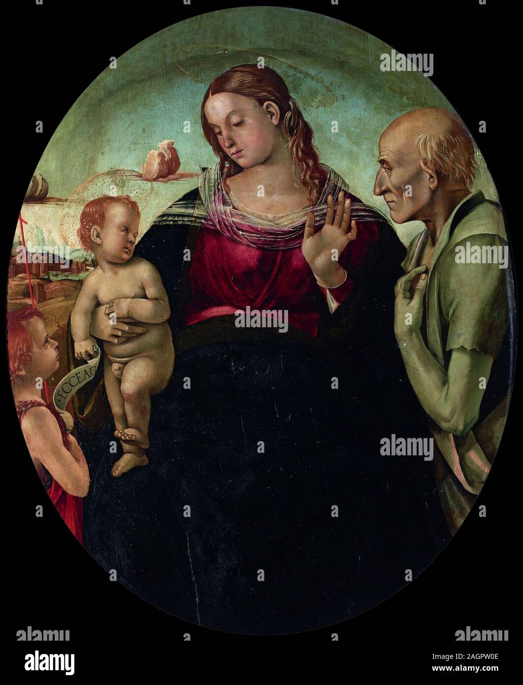The Madonna and Child with Saint John and Saint Jerome. Museum: Musée ...