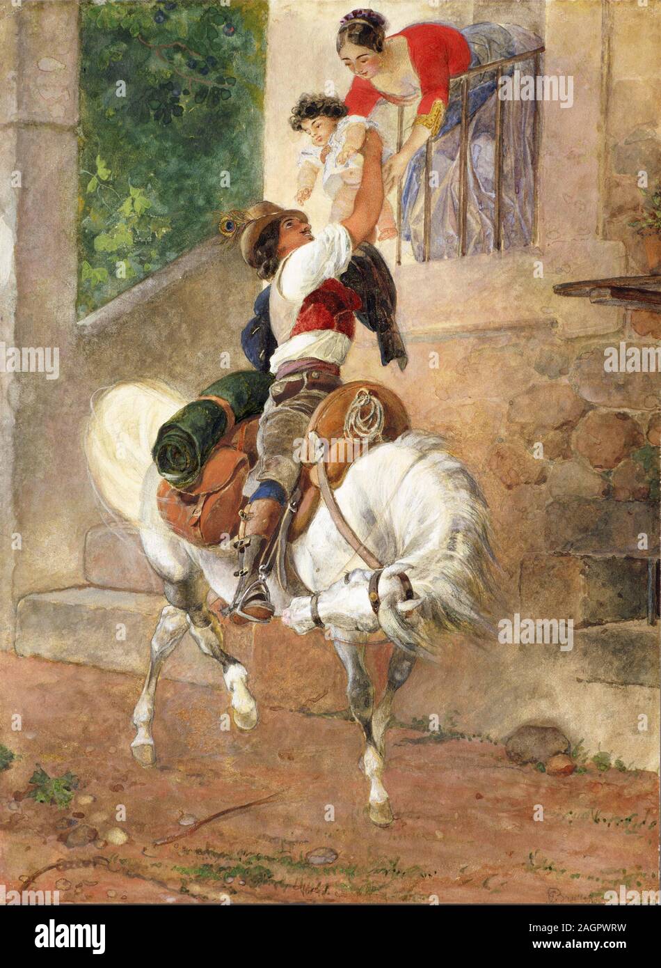 Return of a Roman shepherd home. Museum: State Tretyakov Gallery ...