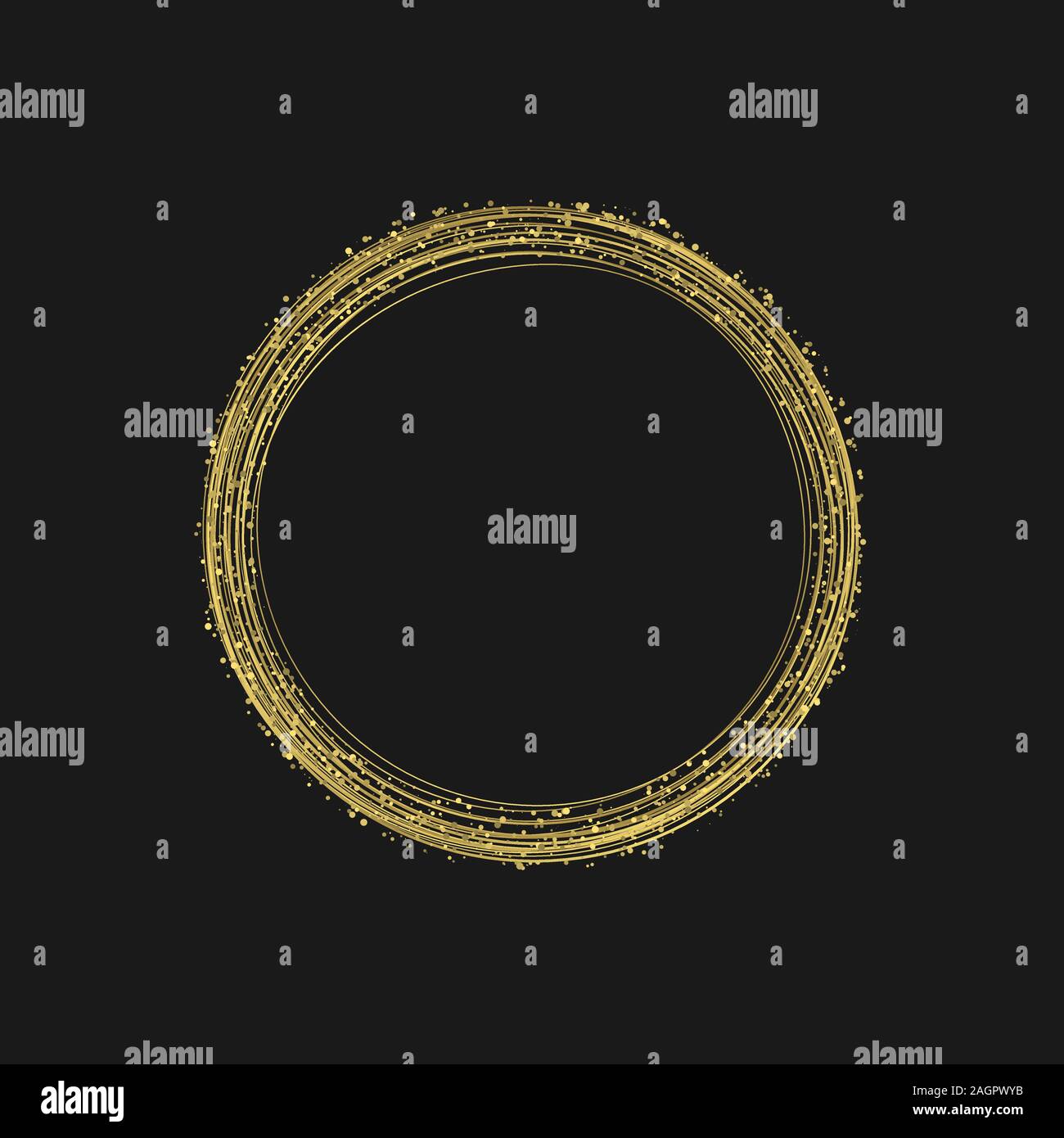 Golden spiral ring Stock Vector Images - Alamy