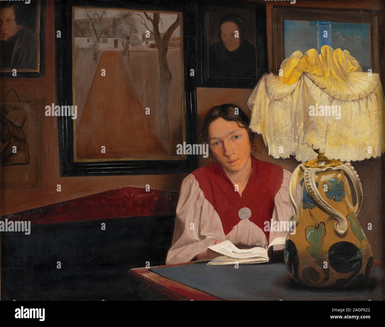 The Artist's Wife by Lamplight. Museum: Statens Museum for Kunst ...