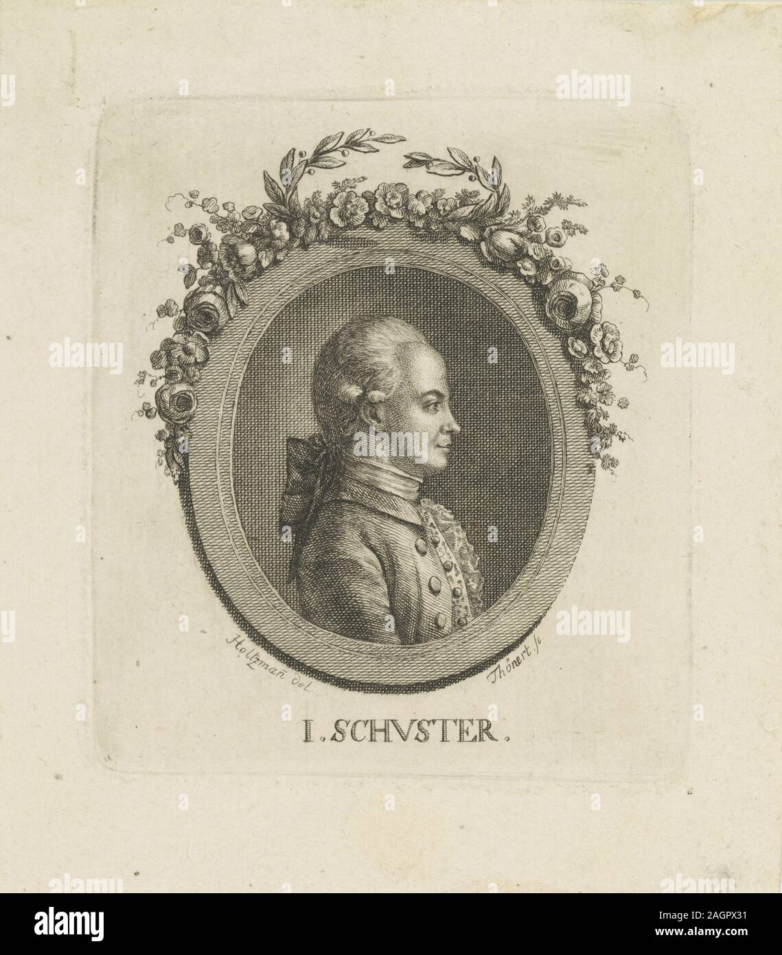 Portrait of the composer Joseph Schuster (1748-1812). Museum: PRIVATE ...