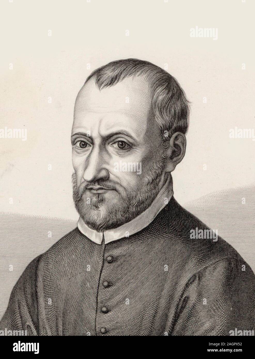 Portrait of the composer Giovanni Pierluigi da Palestrina (1526-1594 ...