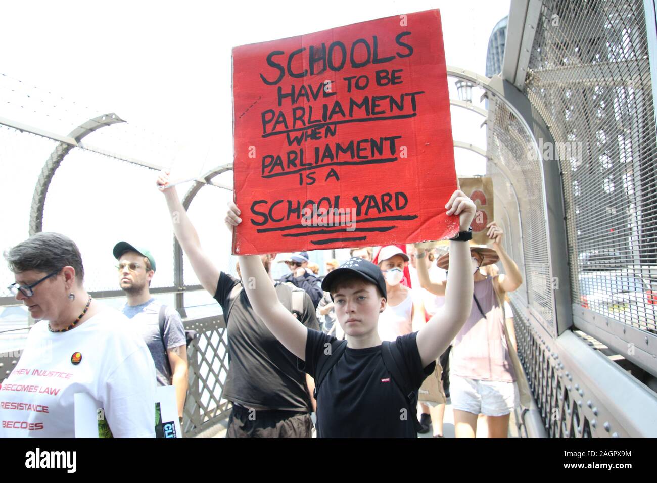 Sydney, Australia. 21st December 2019. Climate change protesters ...